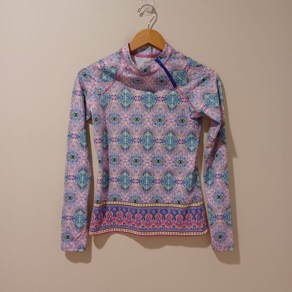 Cabana Life | Tops | Cabana Life Rash Guard Top Coastal Crush Pink ...